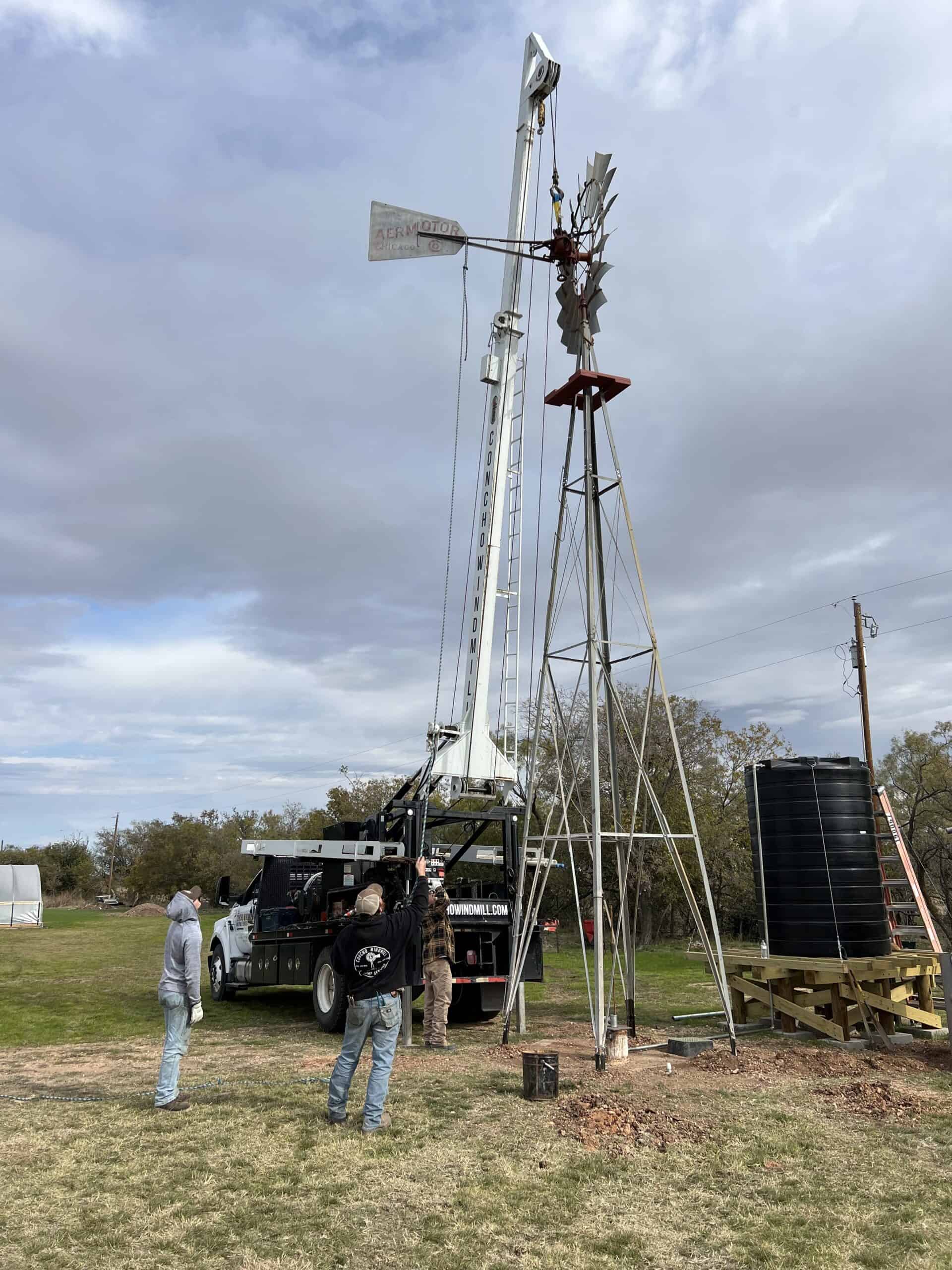 Installing A Windmill - Days Well Spent